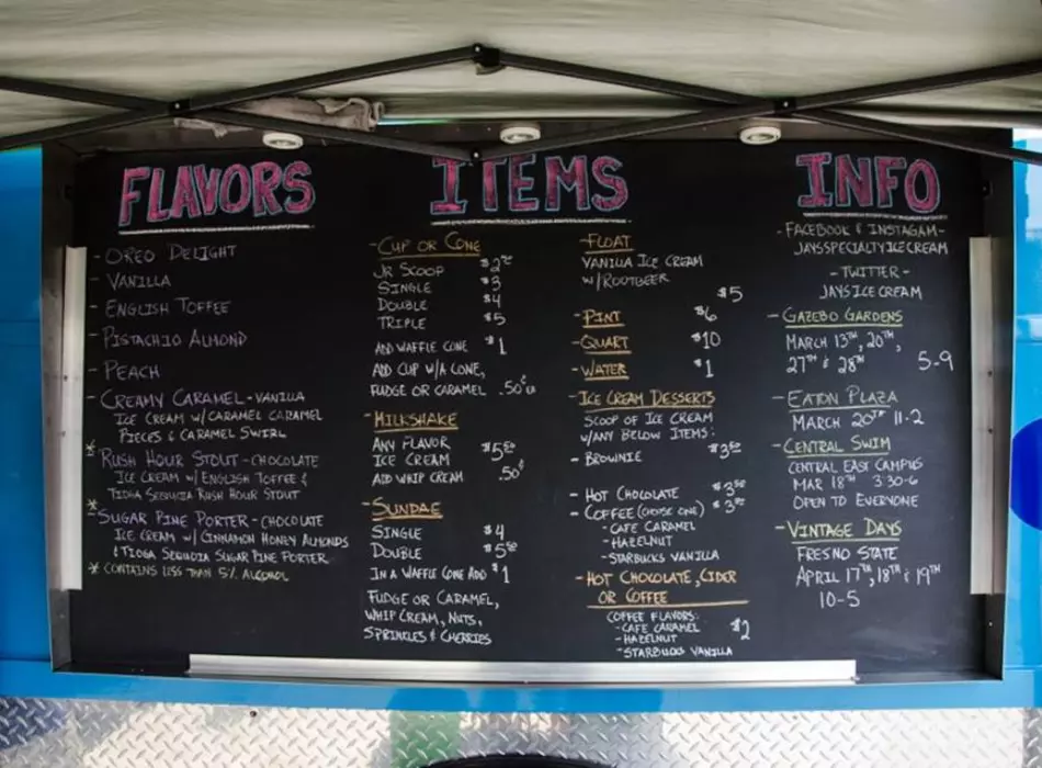 Jay's Specialty Ice Cream | Food Trucks In | Fresno CA